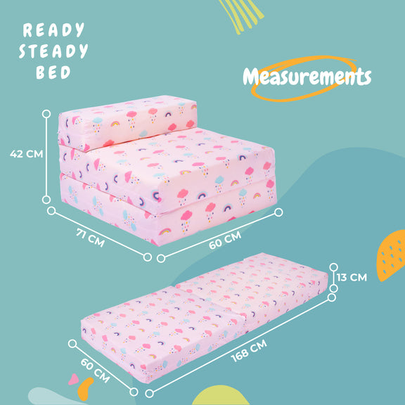 Kids Foldable Z Bed Kids Futon Sofa Bed Folding Mattress Printed Chair ...