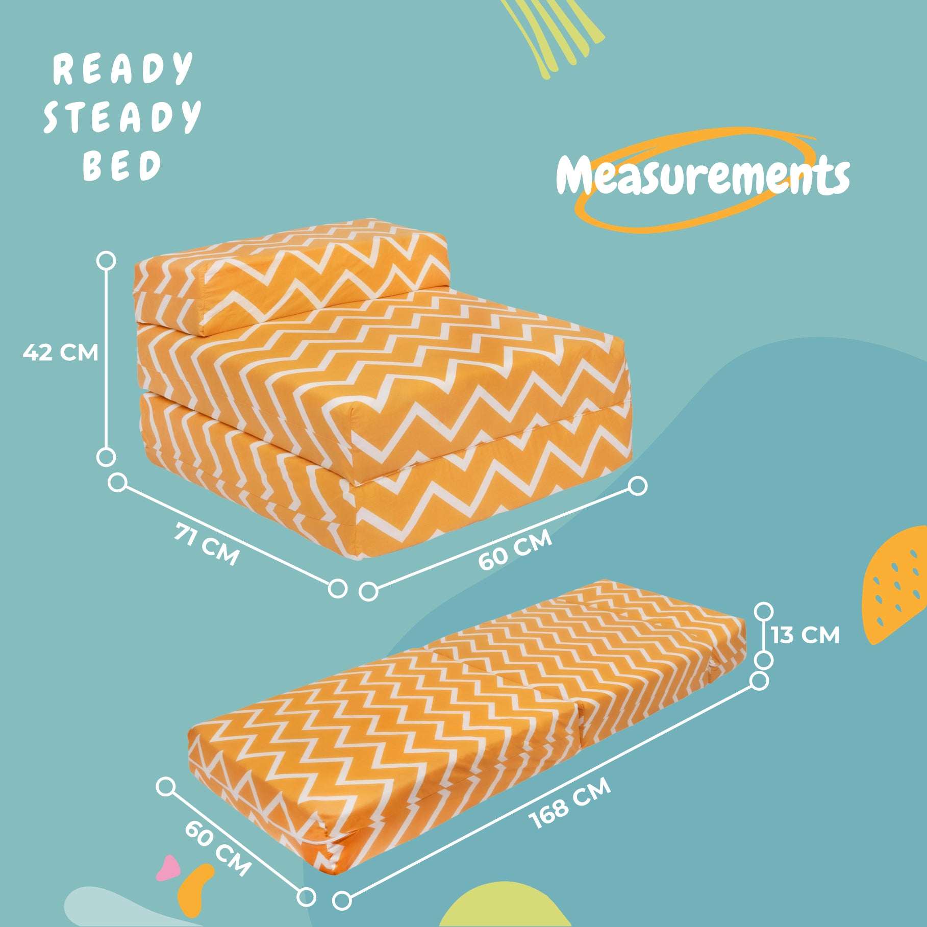 Kids Foldable Z Bed Kids Futon Sofa Bed Folding Mattress Printed Chair ...