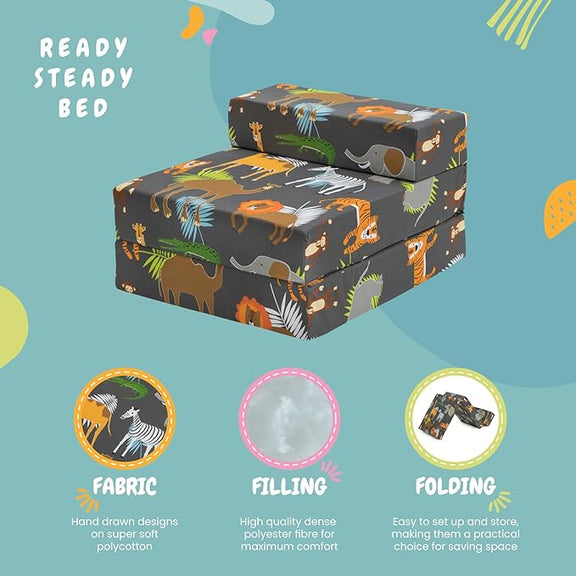 Kids Foldable Z Bed Kids Futon Sofa Bed Folding Mattress Printed Chair ...